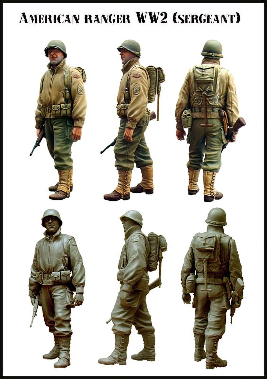 Evolution Miniatures 1:35 WWII American Ranger Sergeant Resin Figure # ...