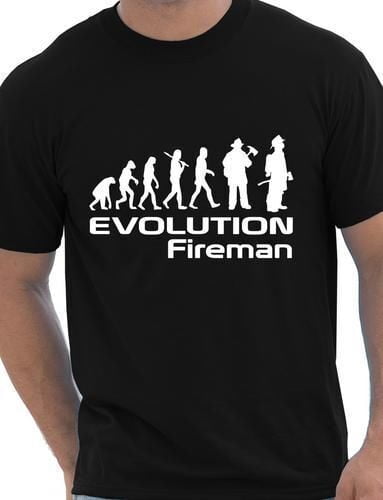 Evolution Of A Fireman Gift Firefighter T shirt Size S-XXL - Walmart.com