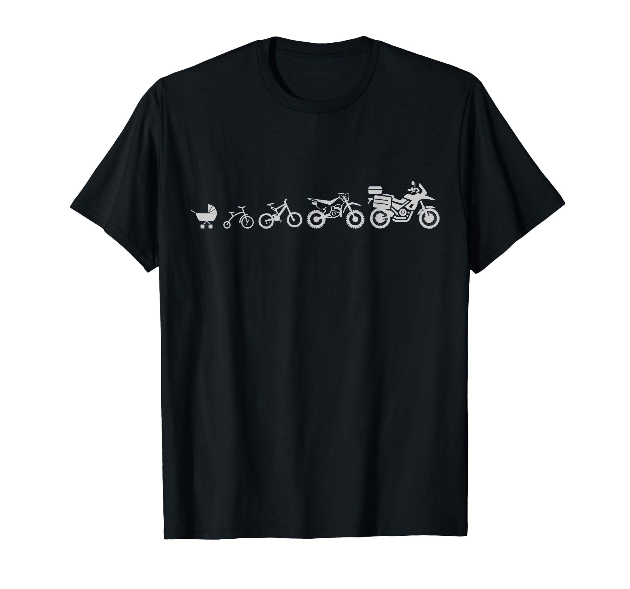 Evolution Of Adventure Motorcycle T-Shirt - Walmart.com