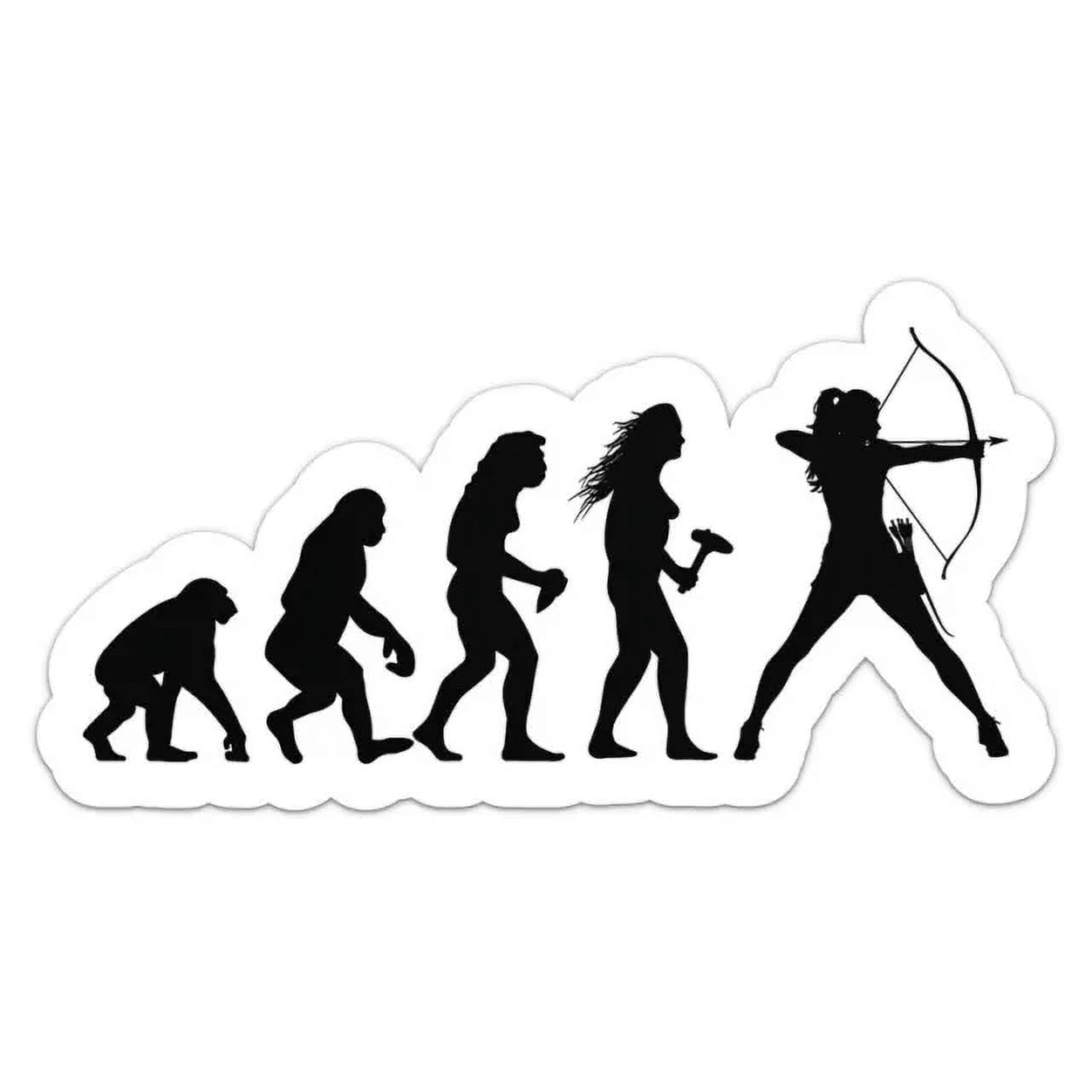 Evolution Of Archer Sticker Phone Decal Water Bottle Stickers Car ...
