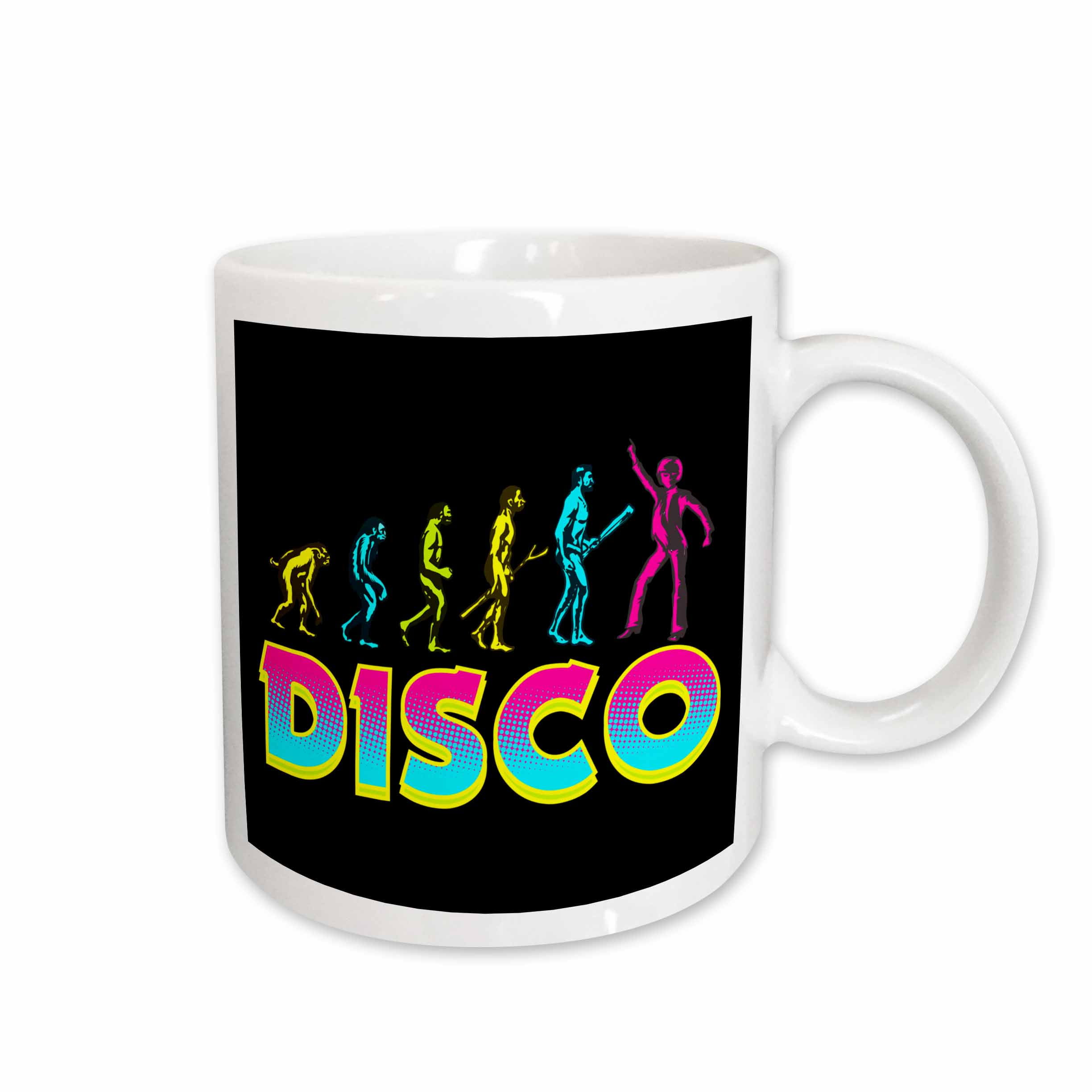 3drose, Evolution of Disco Dancer with Many Colors, 11oz Mug - Walmart.com