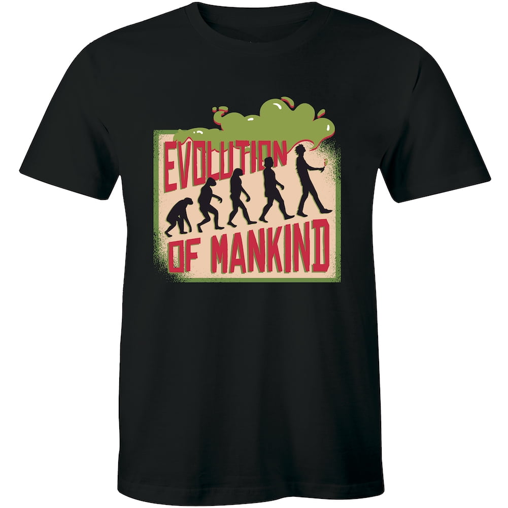 Evolution Of Mankind History From Ape To Human Science Gift Men's T ...