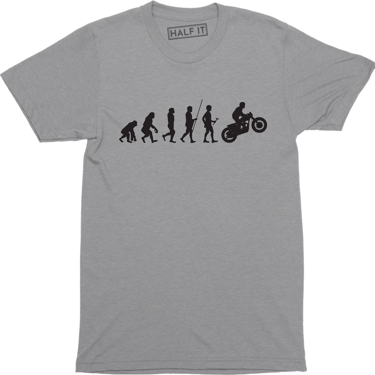 Evolution Of Motorbike Motorcycle Rider Bike Biker Christmas Men's T ...