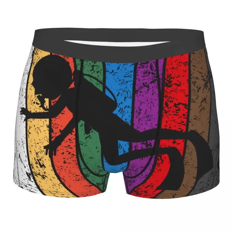 Evolution Of Scuba Diving Boxer Shorts Men 3d Printed Funny Underwater Dive Diver T Underwear