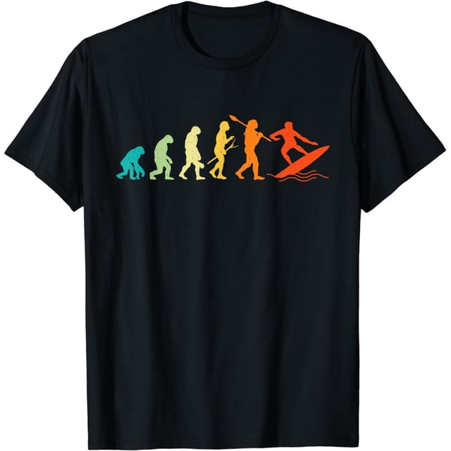 Evolution Of Surfers - Surfboard Surfboarder Surfing T-Shirt - Walmart.com
