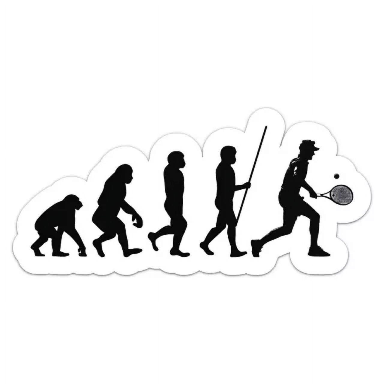 Evolution Of Tennis Player Sticker Phone Decal Water Bottle Stickers ...