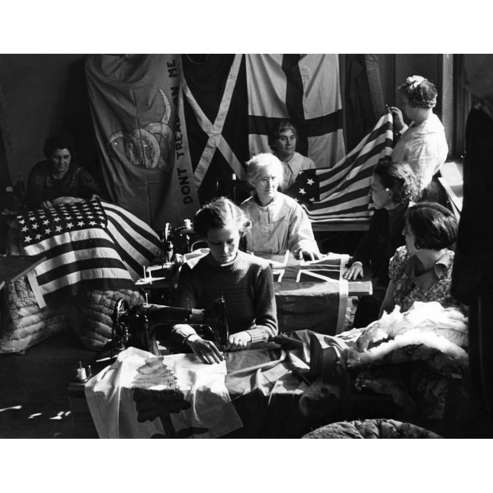 Evolution Of The American Flag As Demonstrated In Cloth By The Members ...