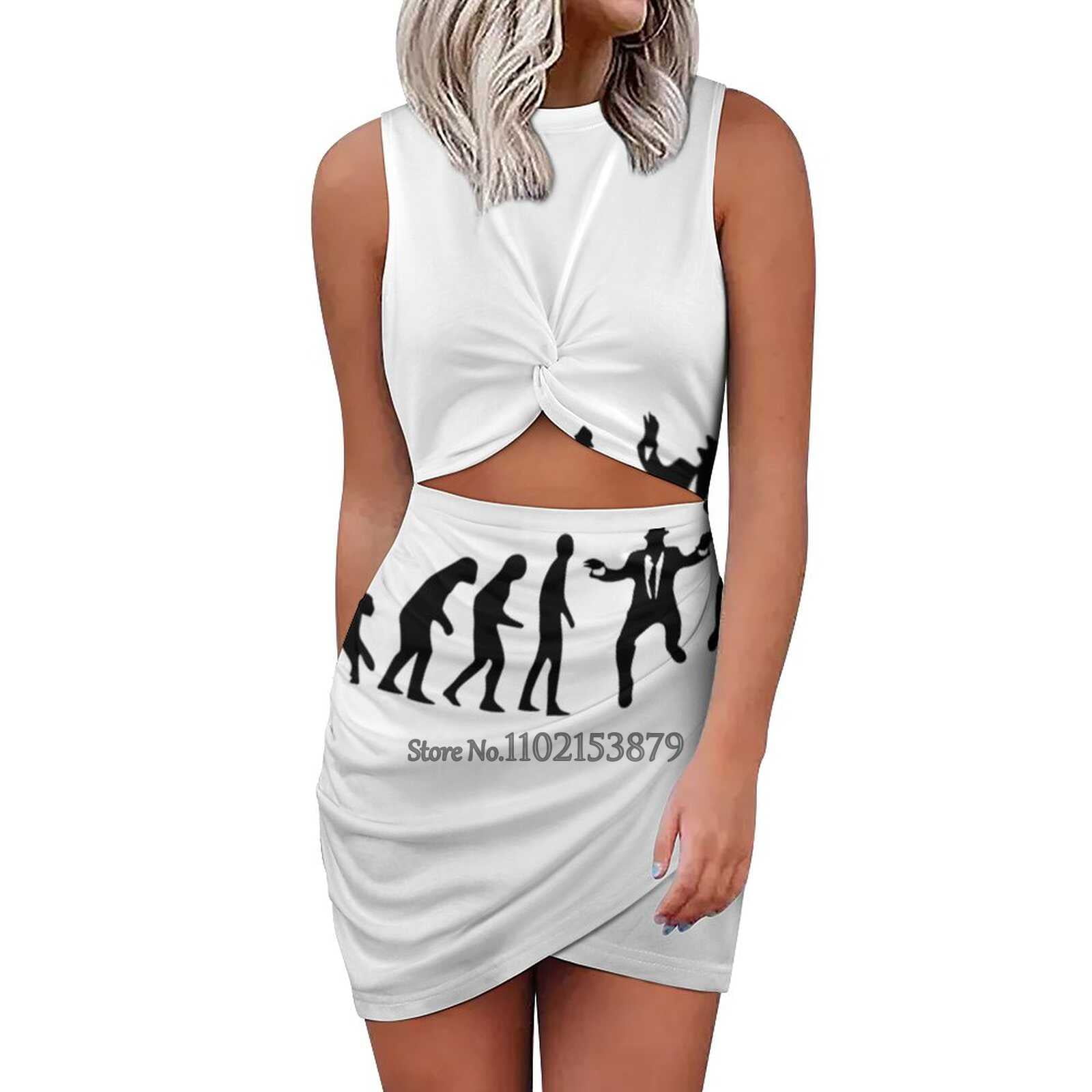 Evolution Of The Blues Brothers Back Lacing Backless Dress Square Neck ...