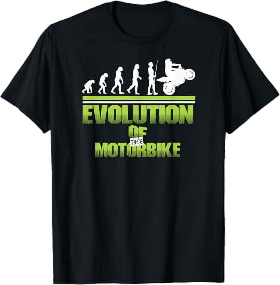 Evolution Of The Motorbike TShirt Motorcycle Biker Clothes - Walmart.com