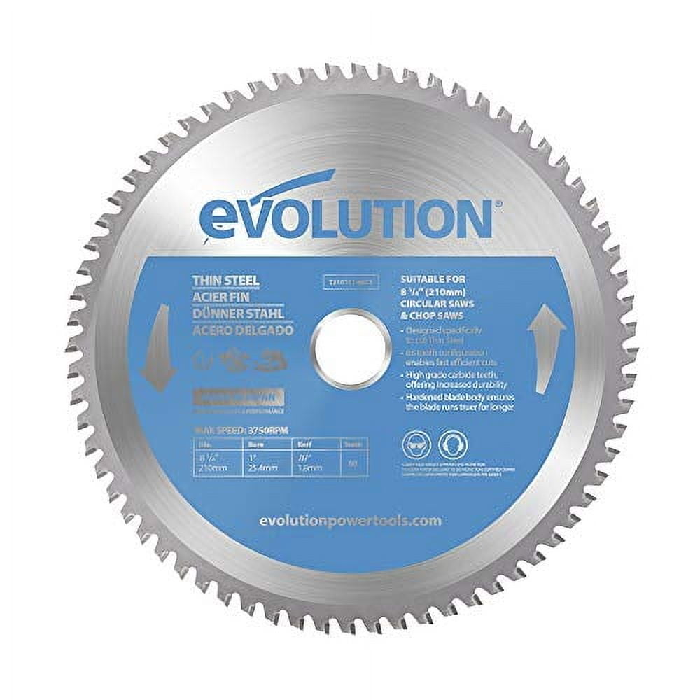 Evolution Power Tools T210TCT-68CS Circular Saw Blade (AKA TCT Saw ...