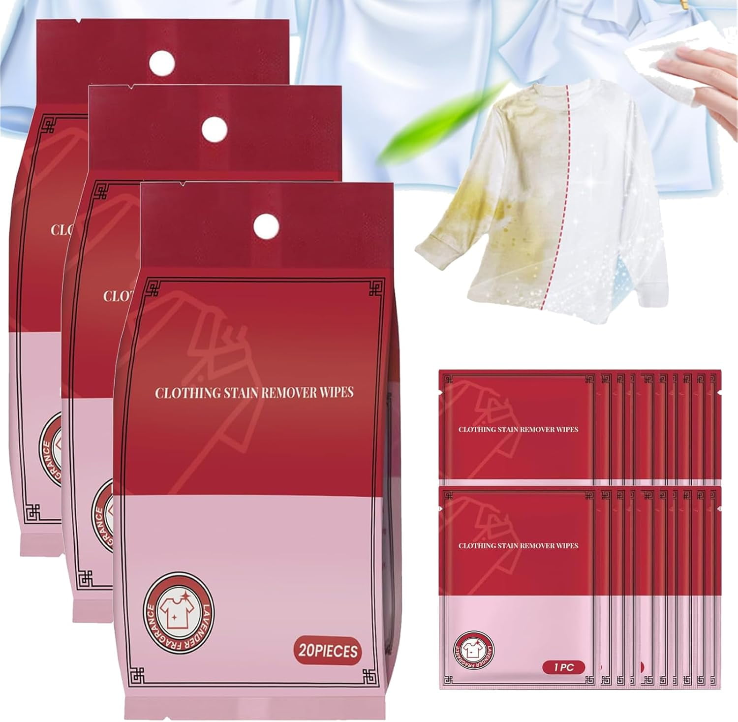 Evolution Stain Remover Wet Wipes, Clothing Stain Removal Wet Wipes ...