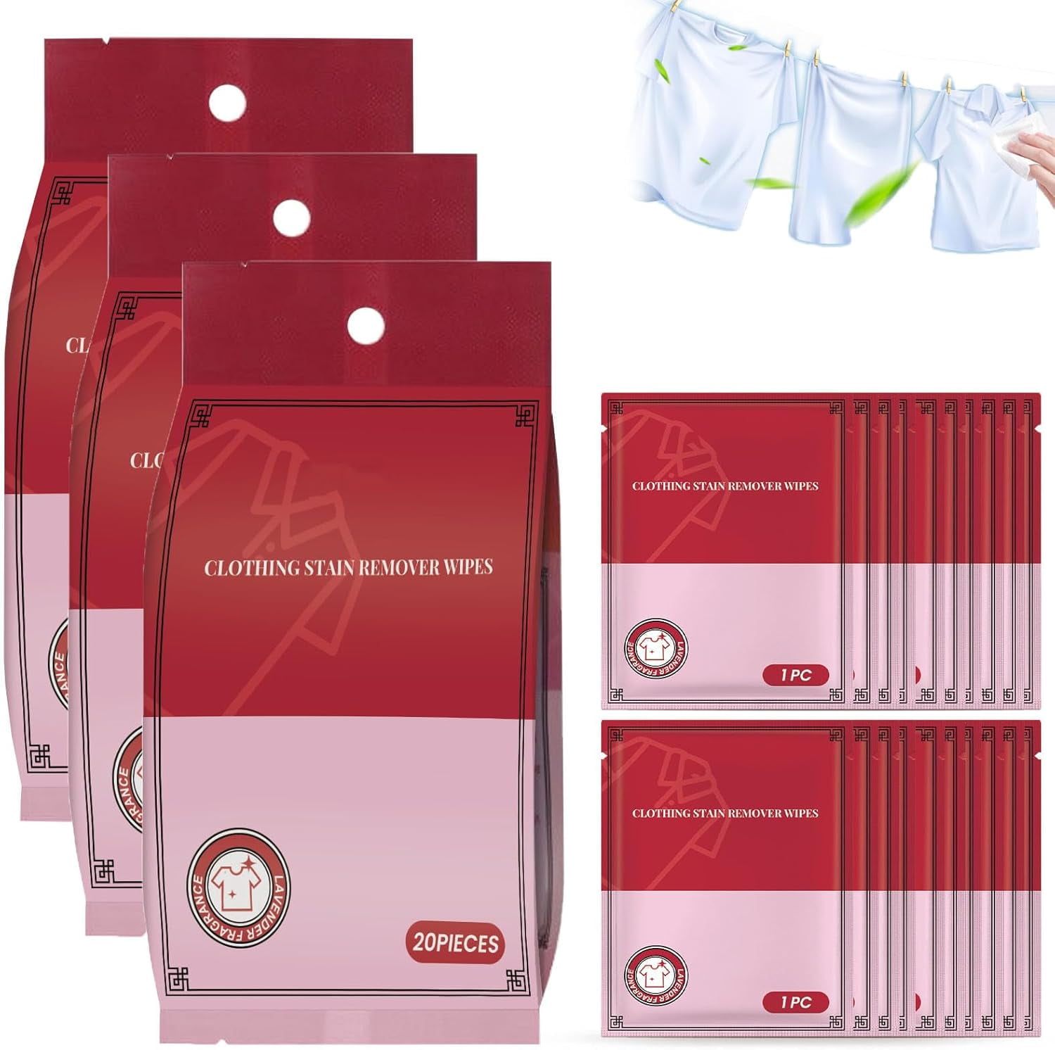 Evolution Stain Remover Wet Wipes, Portable Clothing Emergency Stain ...