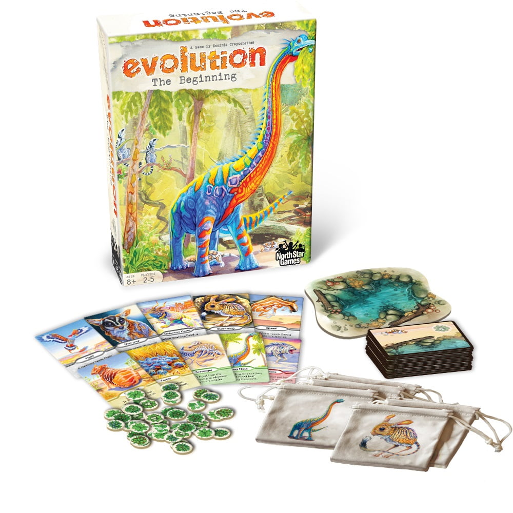 North Star Games Evolution: The Beginning Board Game – Strategic Card ...