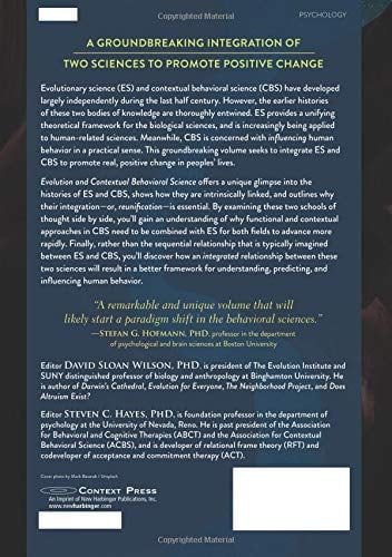 Pre-Owned Evolution and Contextual Behavioral Science : An Integrated Framework for ...