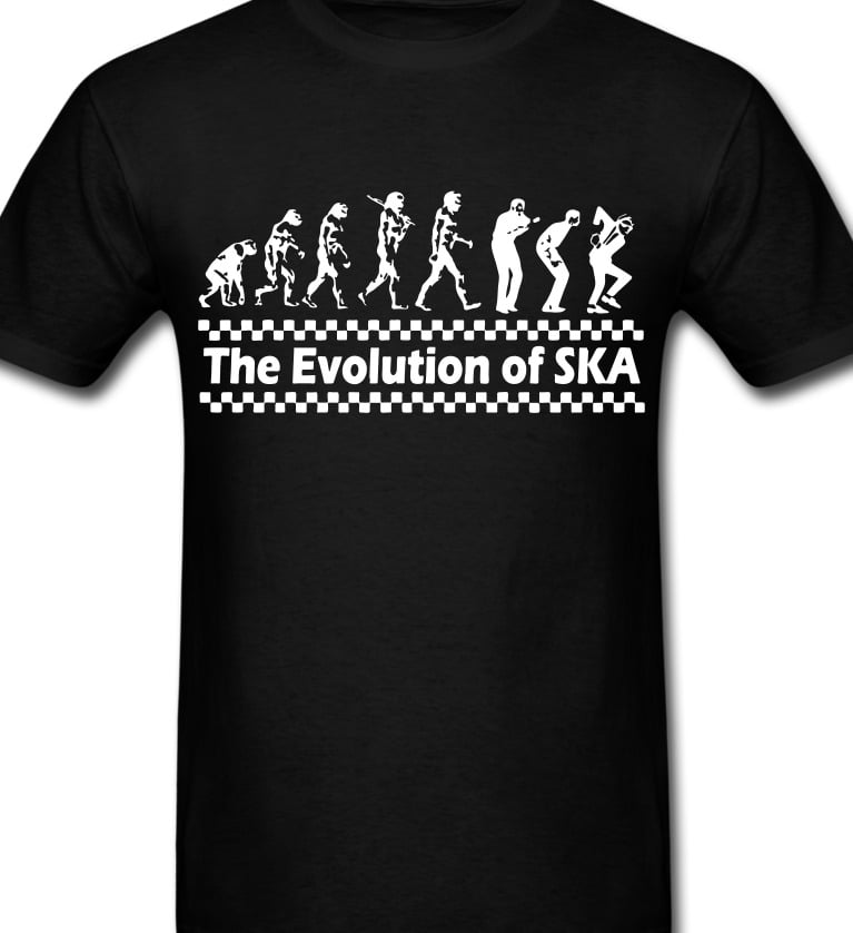 Evolution of SKA T shirt Jamaica Music Reggae Rastafarian Rebel Rock ...