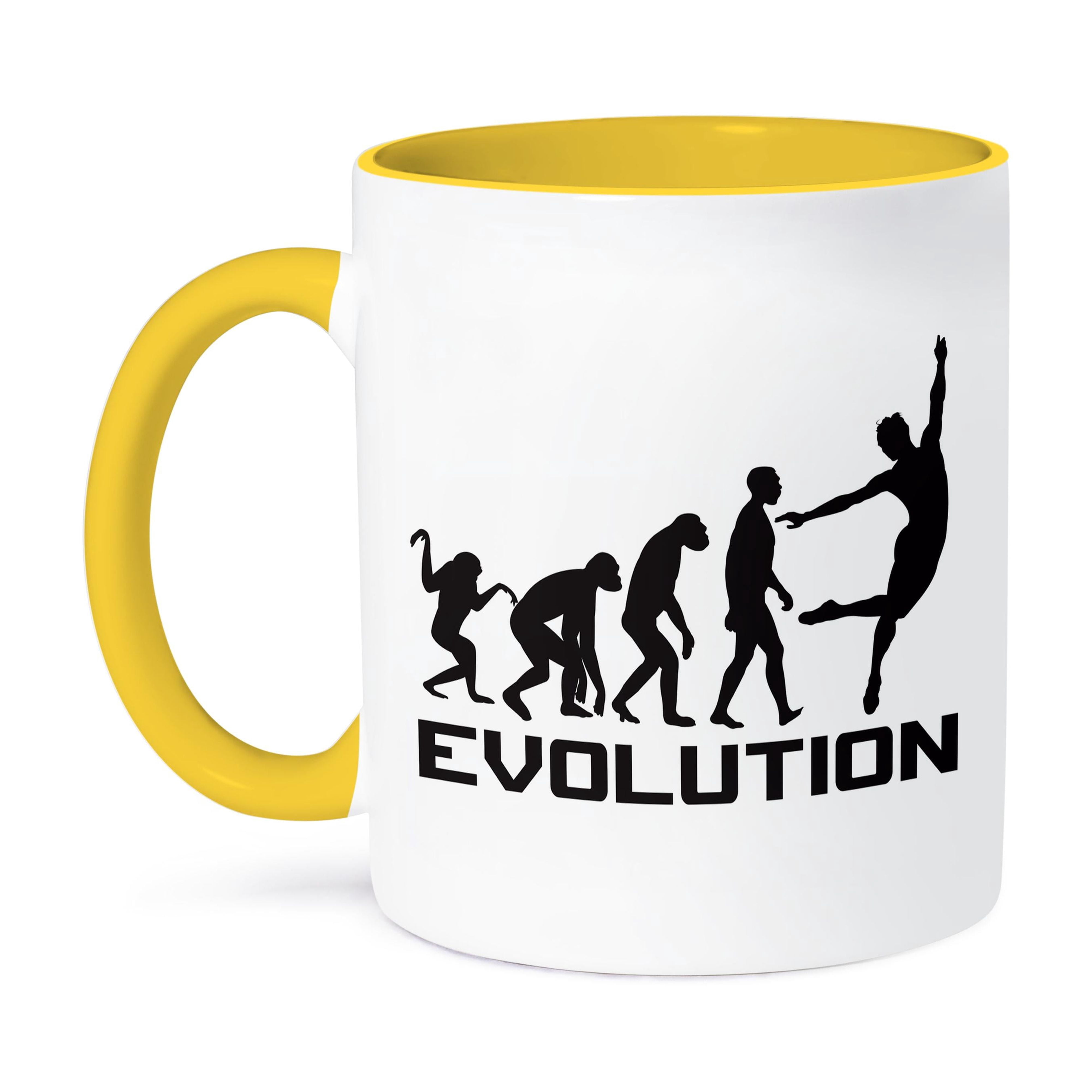 3dRose, Evolution of a dancer in black on white background , 15oz Two ...