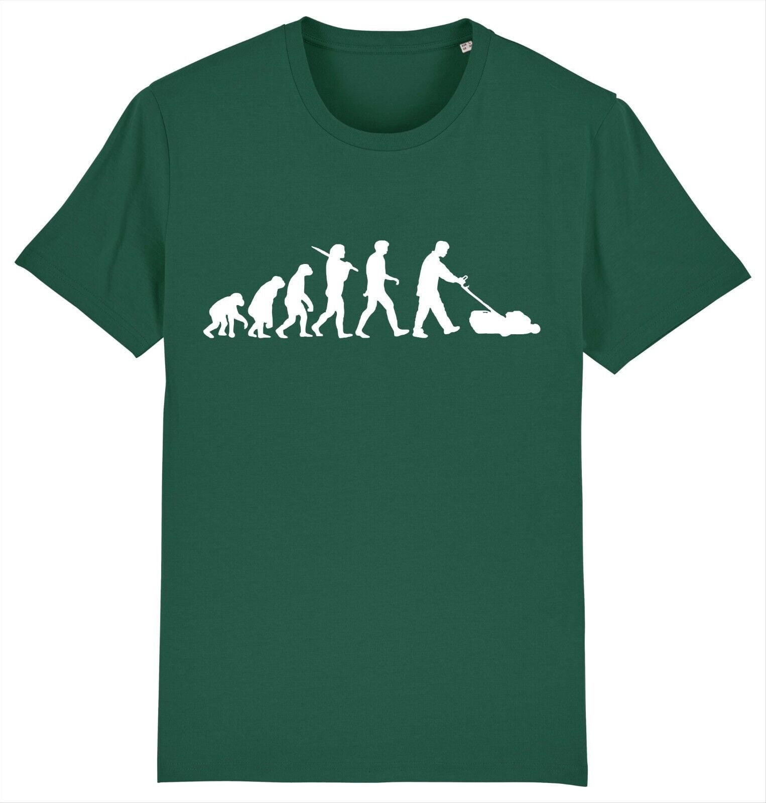 Evolution of lawn mower man gardener gardening t-shirt - Walmart.com