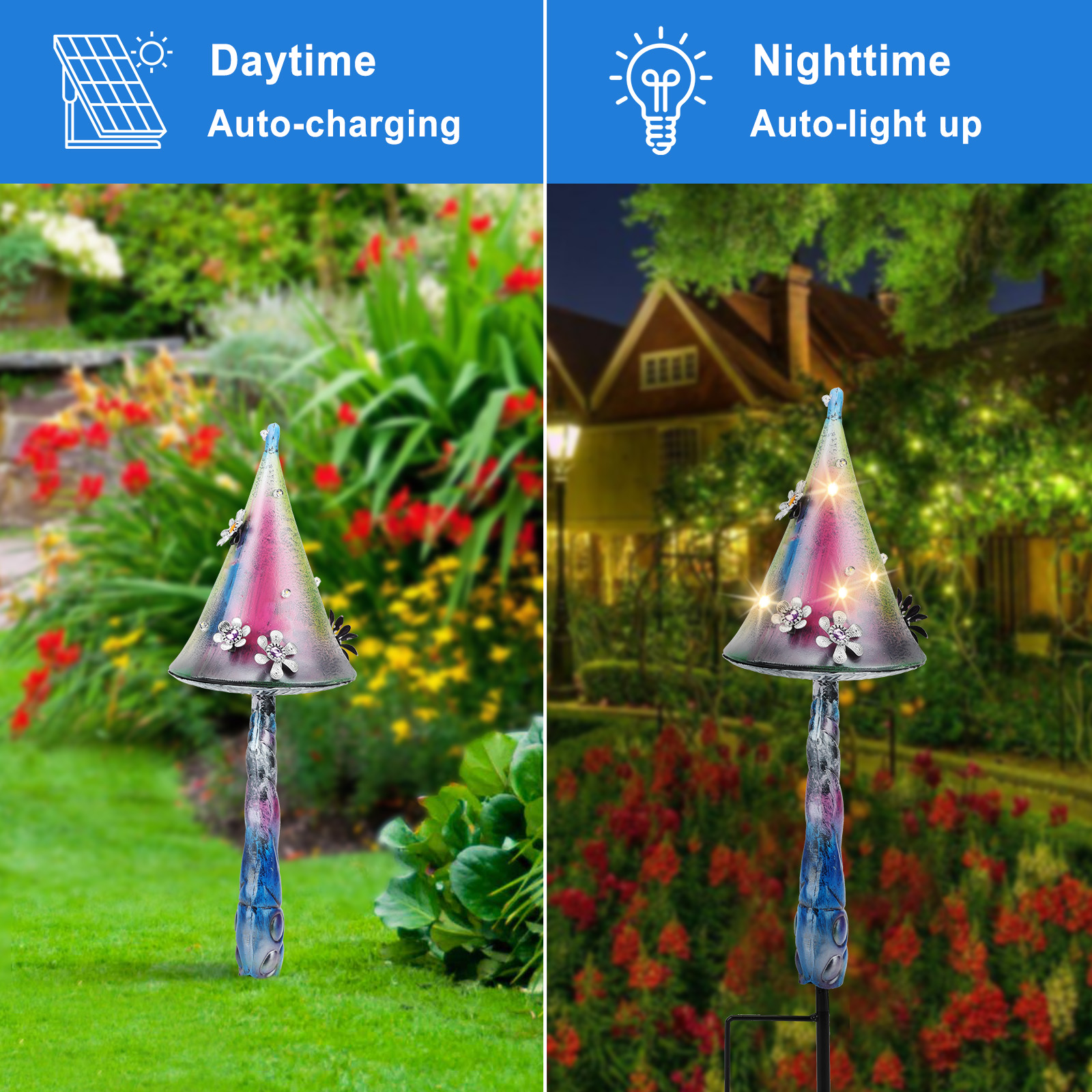 VANLOFE Deals Clearance Holiday Products Outdoor Solar Mushrooms Lights ...