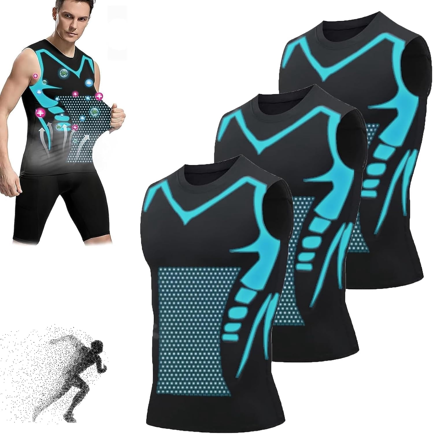 Body Build Compression Men Shirt Compression Shirt, 2025 Ionic Shaping ...