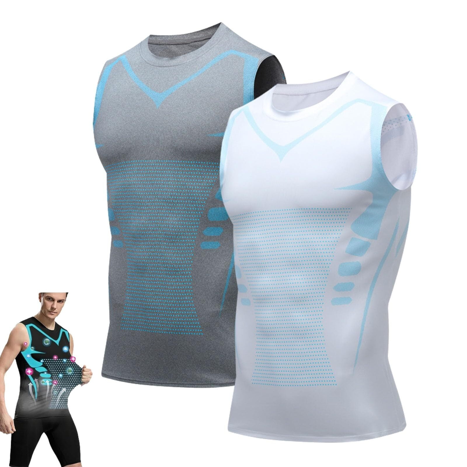 Evolv-Off Compression Shirt,V-Boost Confidence,Energy and Strength for ...