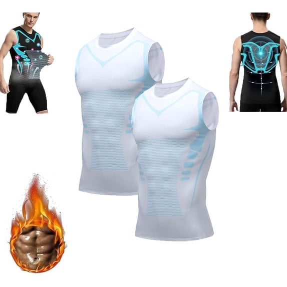 Evolv V Boost Men Compression Shirt, 2026 Upgraded Shapewear Tops for ...
