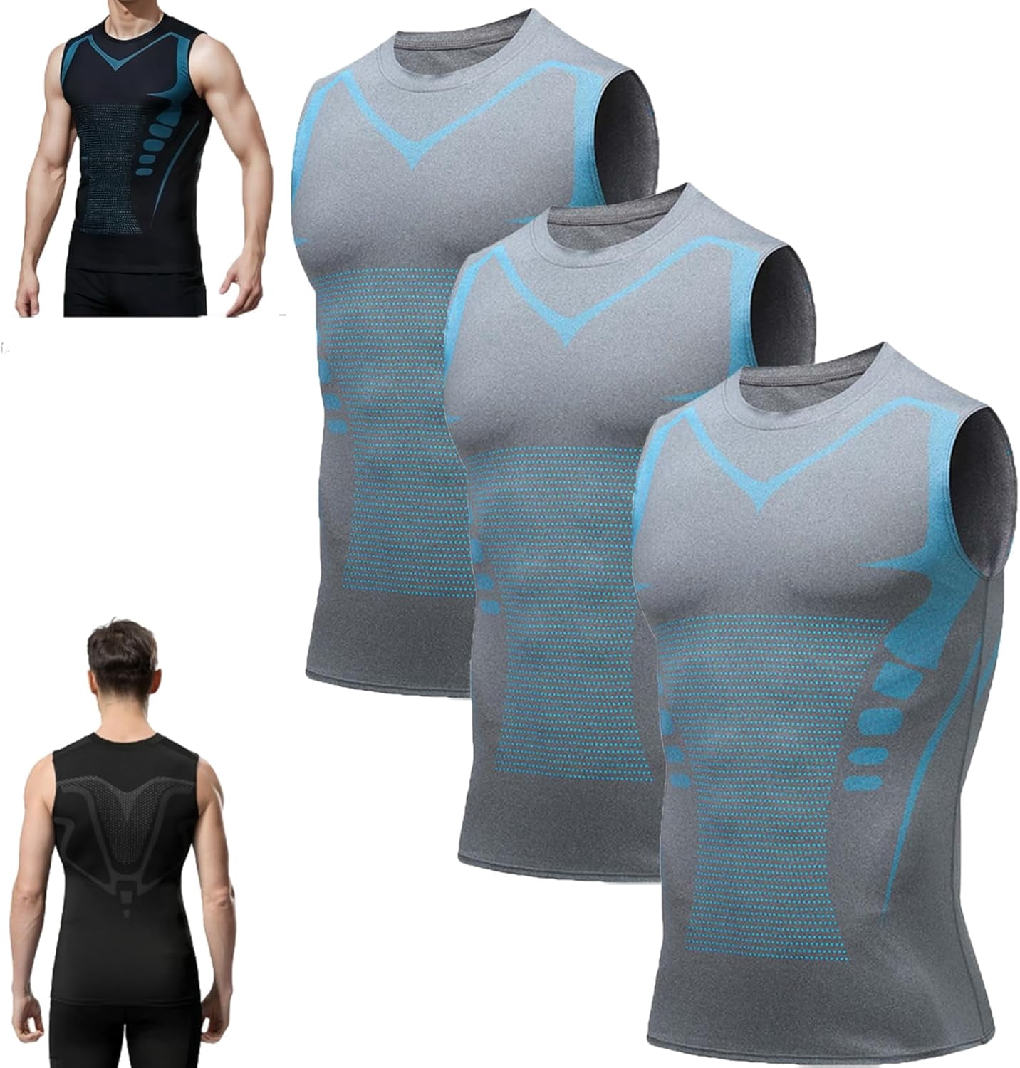 Evolv V Boost Men Shirt, 2025 Upgraded Men Compression Shirt ...