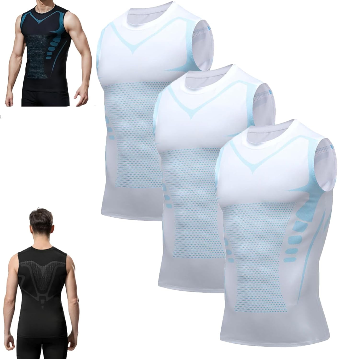 Evolv V Boost Men Shirt, 2025 Upgraded Men Compression Shirt ...