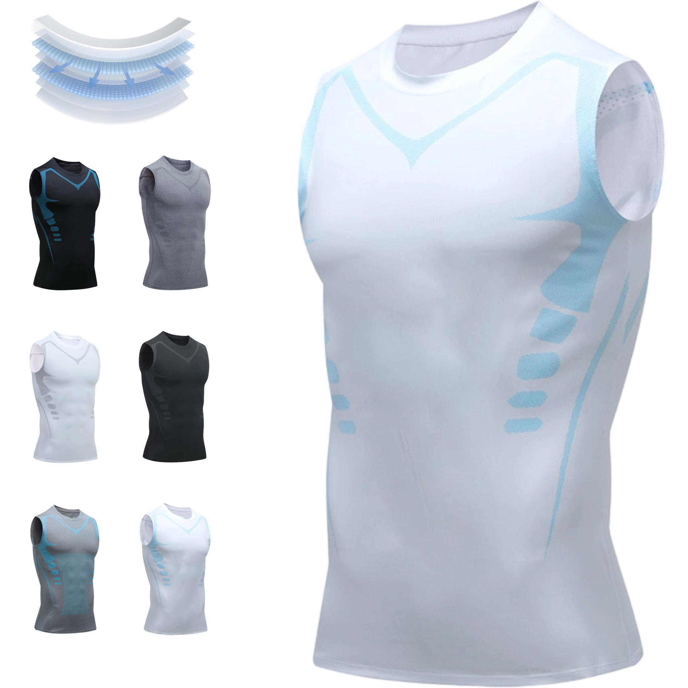 Evolv V Boost Men Shirt, Men’s Compression Shirt 2025 Upgrade ...