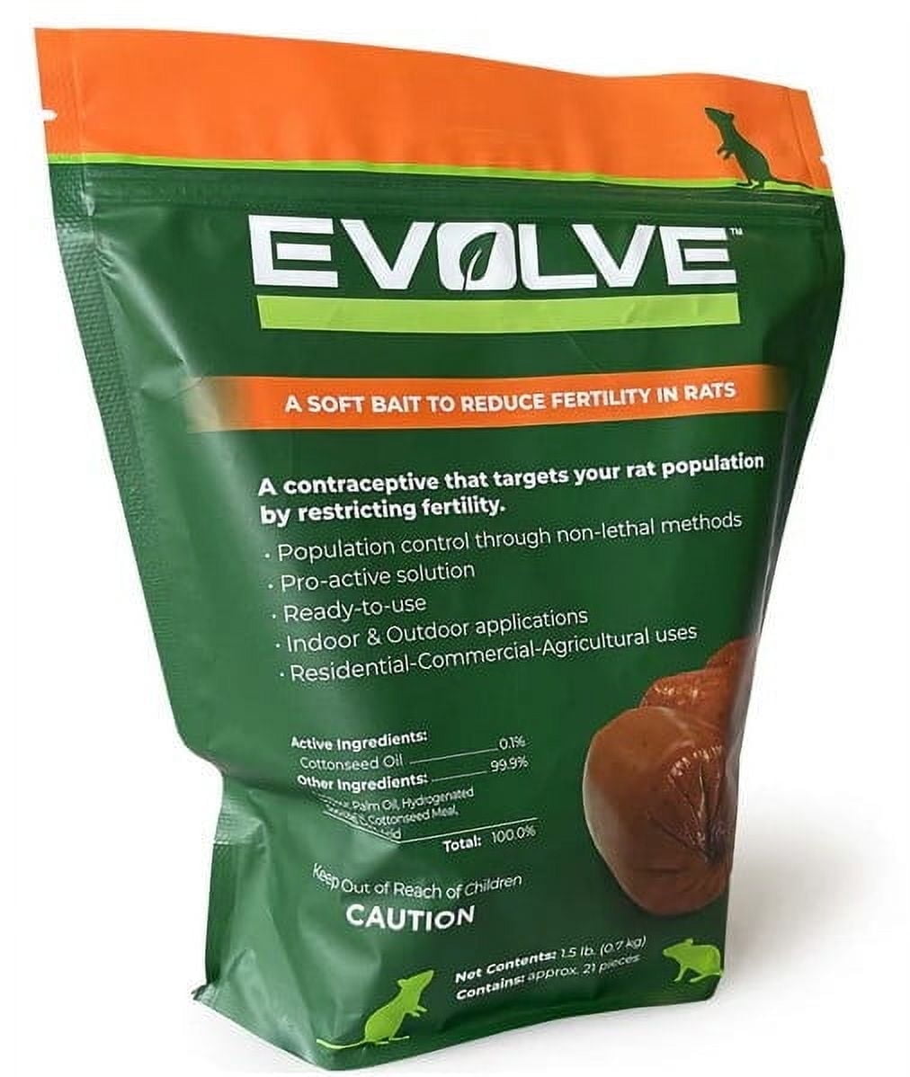 SenesTech Evolve Rat Birth Control, Soft Bait, Indoor and Outdoor Use ...