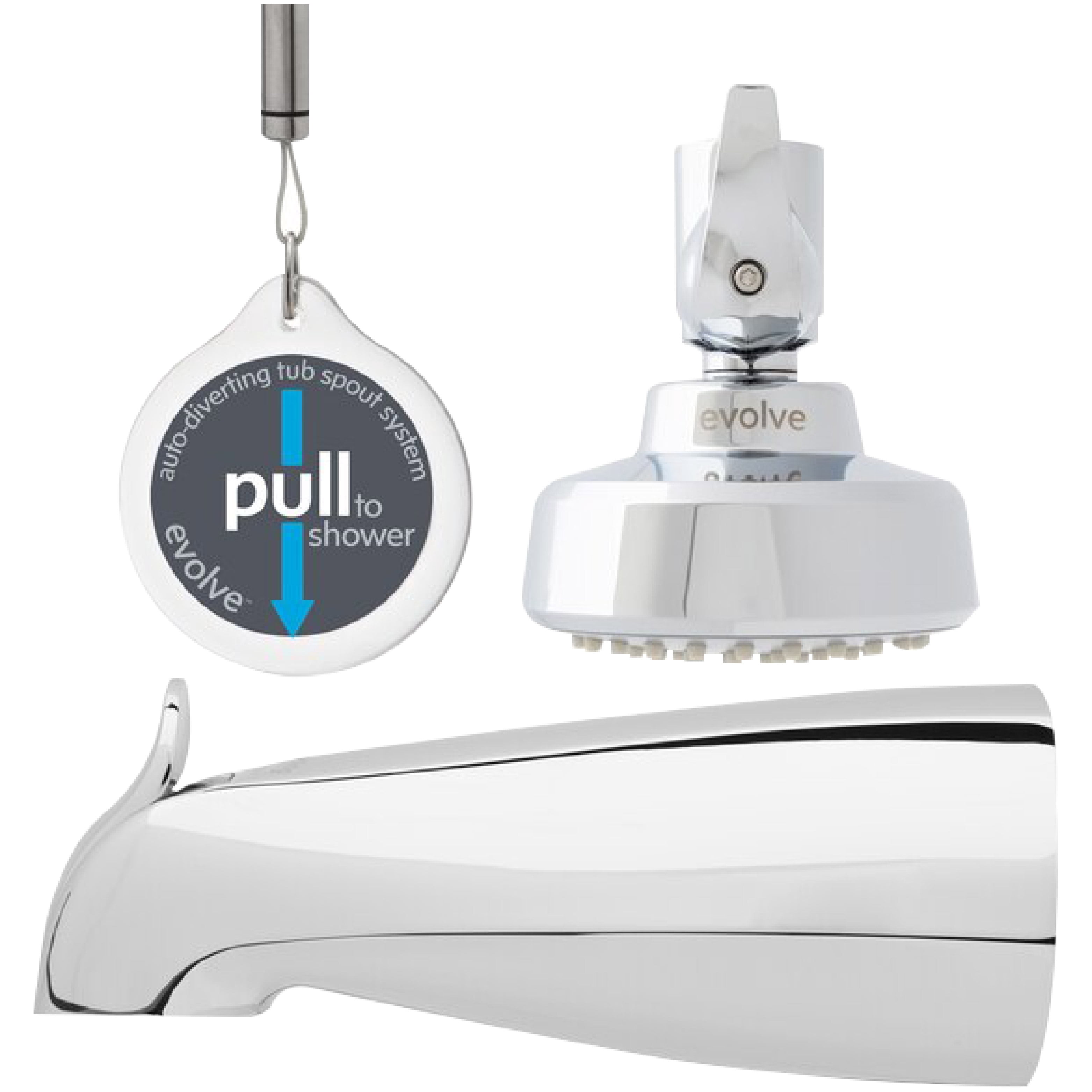 Evolve 1-Spray ShowerStart Express Tub-Shower Efficiency System Pattern ...