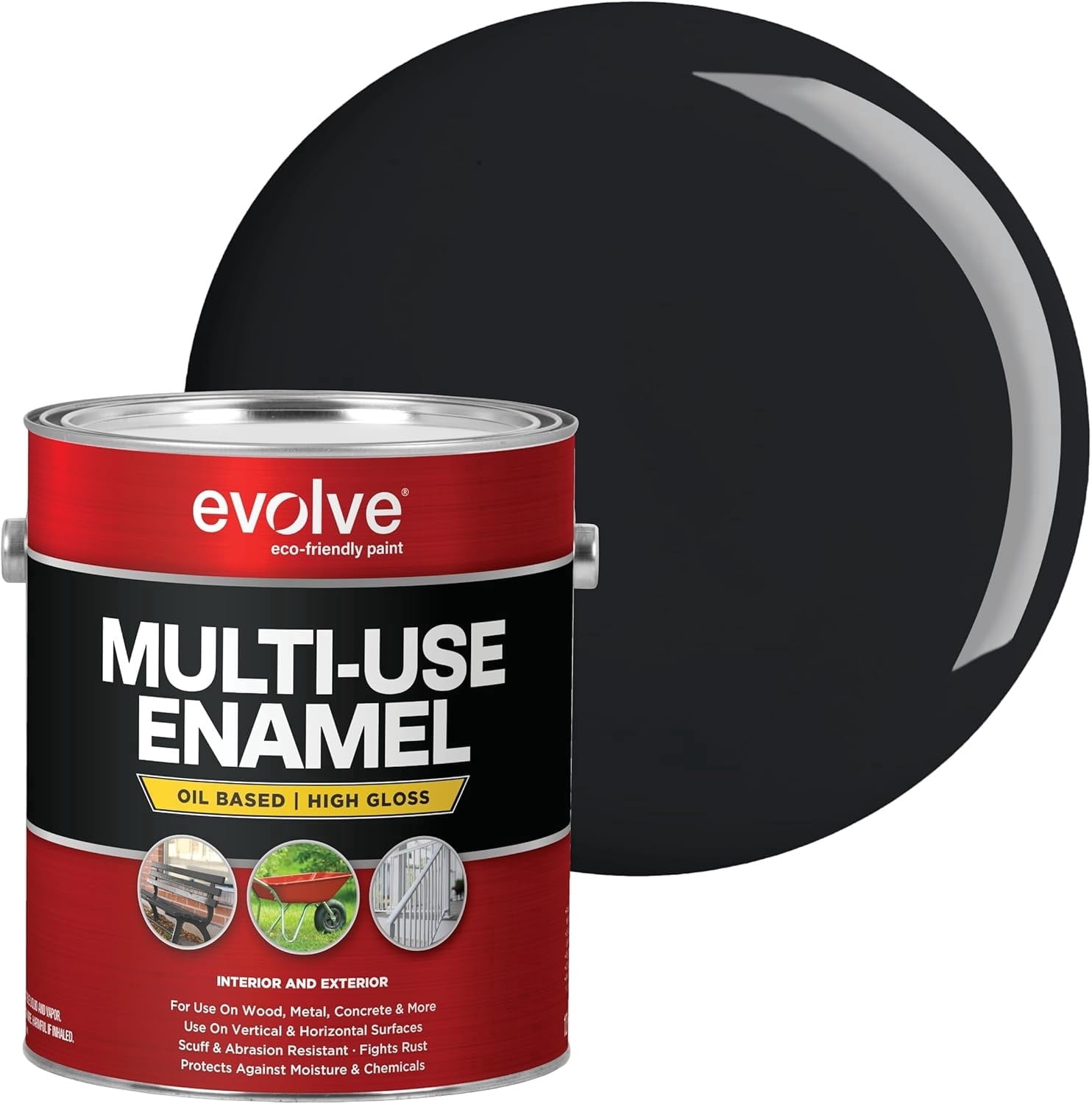 Evolve Alkyd Enamel Paint, Oil-Based Multi-Surface Interior & Exterior ...