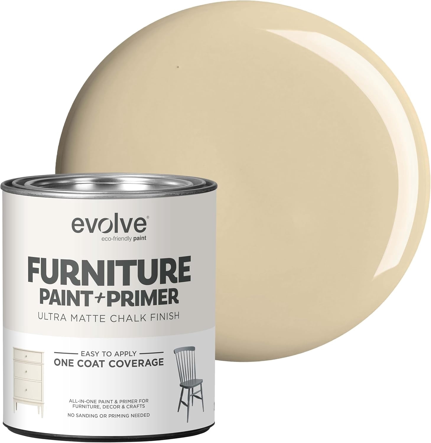 Evolve Ultra Matte Chalk Paint, Eco-Friendly Paint and Primer, Canyon ...