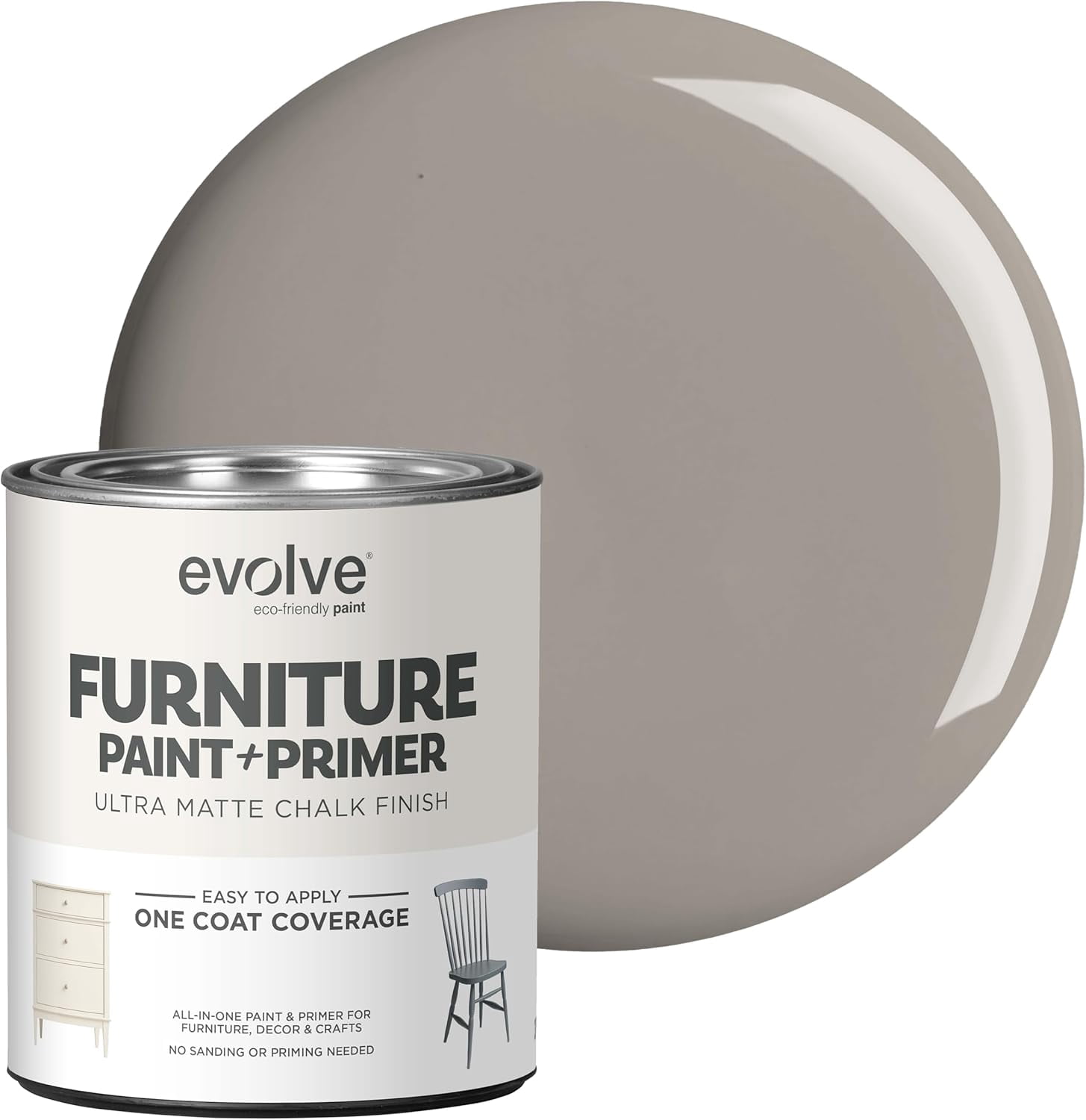 Evolve Ultra Matte Chalk Paint, Eco-Friendly Paint and Primer, Worn ...