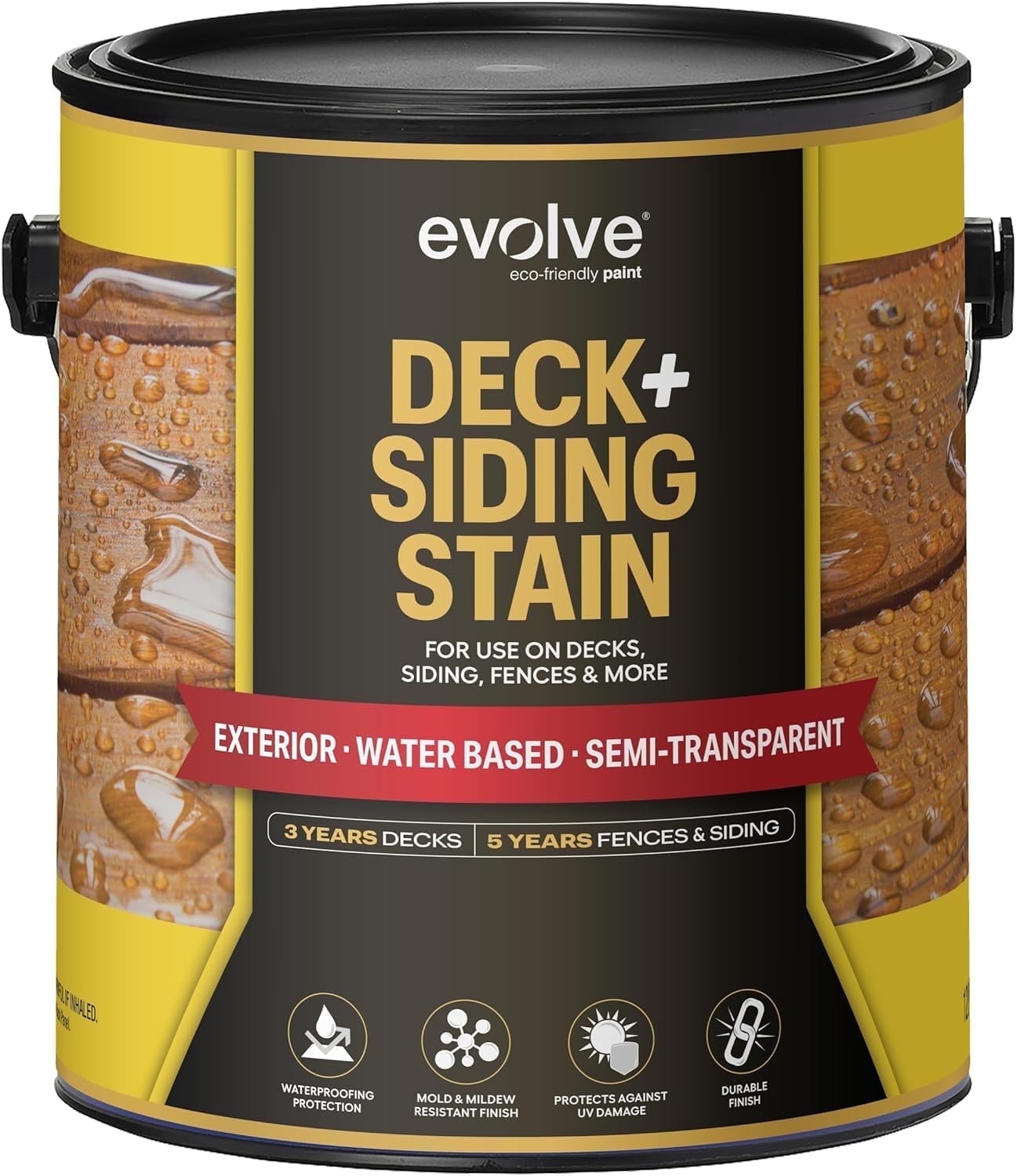 Evolve Semi-Transparent Water Based Wood Stain, Fence Stain & Deck ...