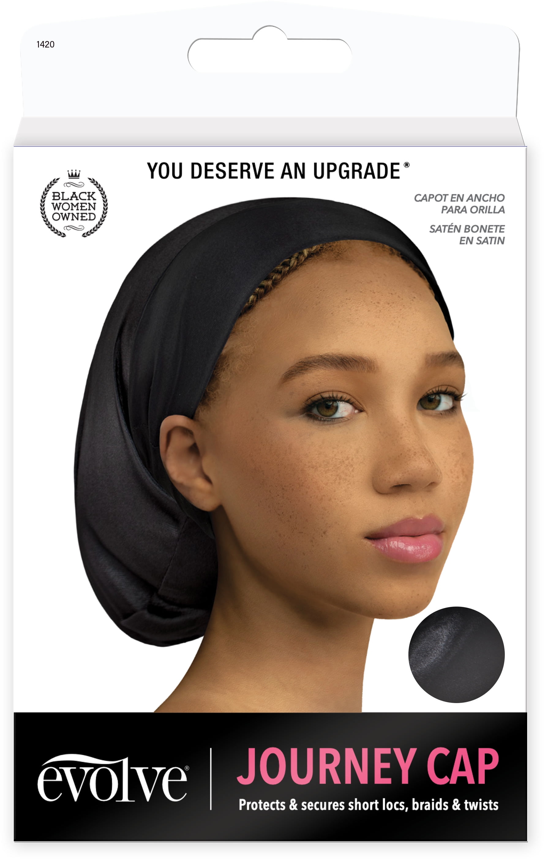 Evolve Double-Lined Silky Cap, Black - Walmart.com