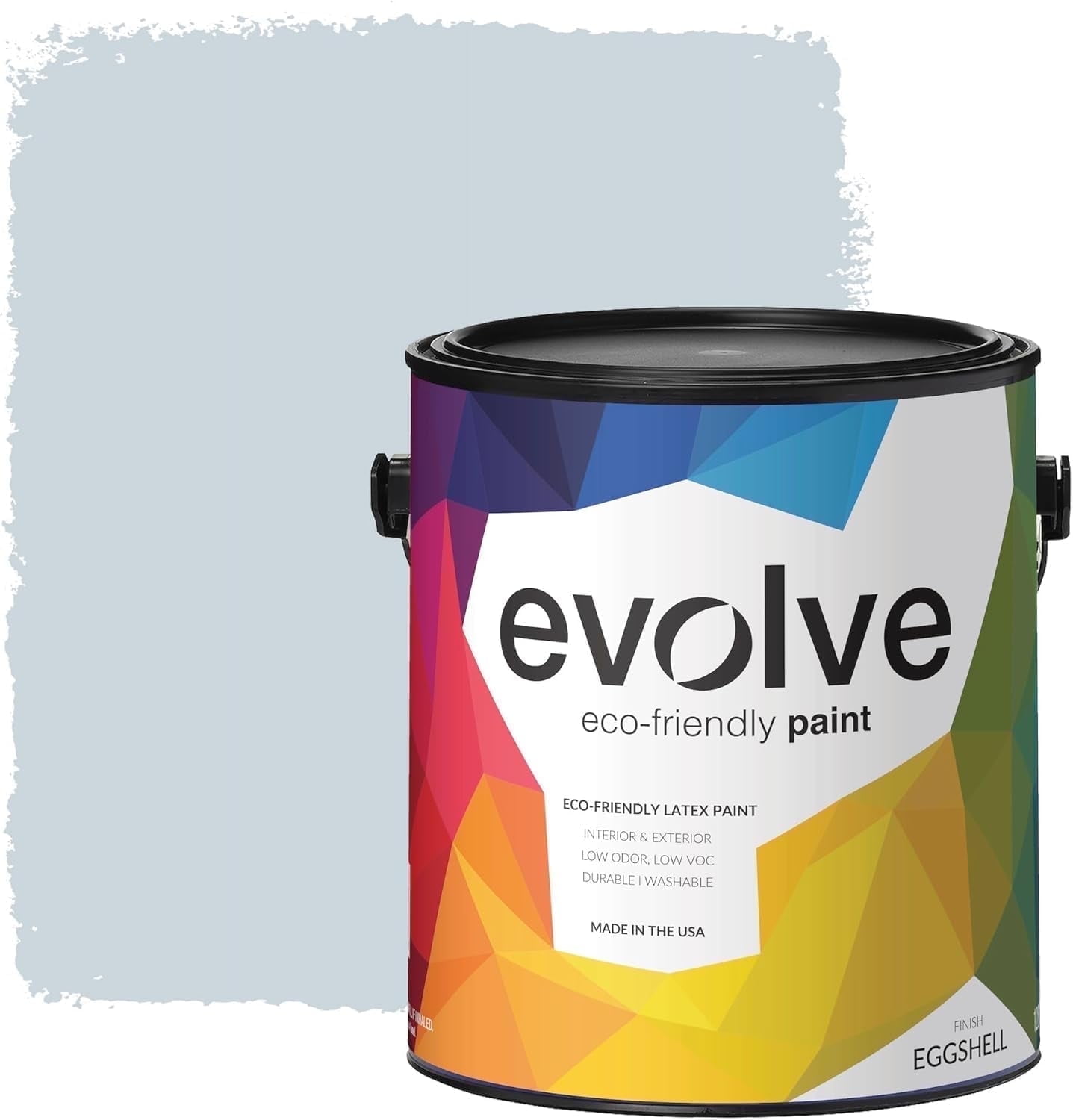 Evolve Eco-Friendly Eggshell Acrylic Latex Paint and Primer, One Coat ...