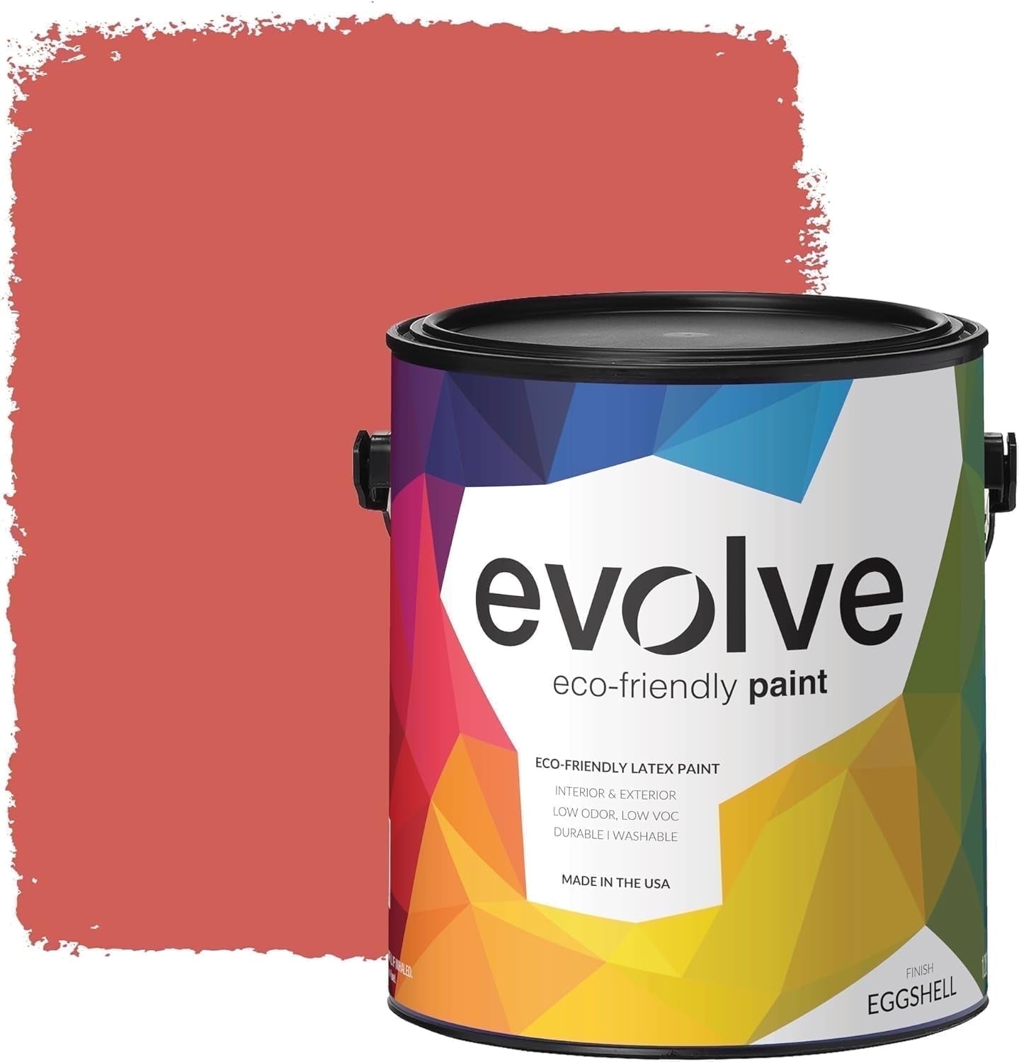 Evolve Eco-Friendly Eggshell Acrylic Latex Paint and Primer, One Coat ...