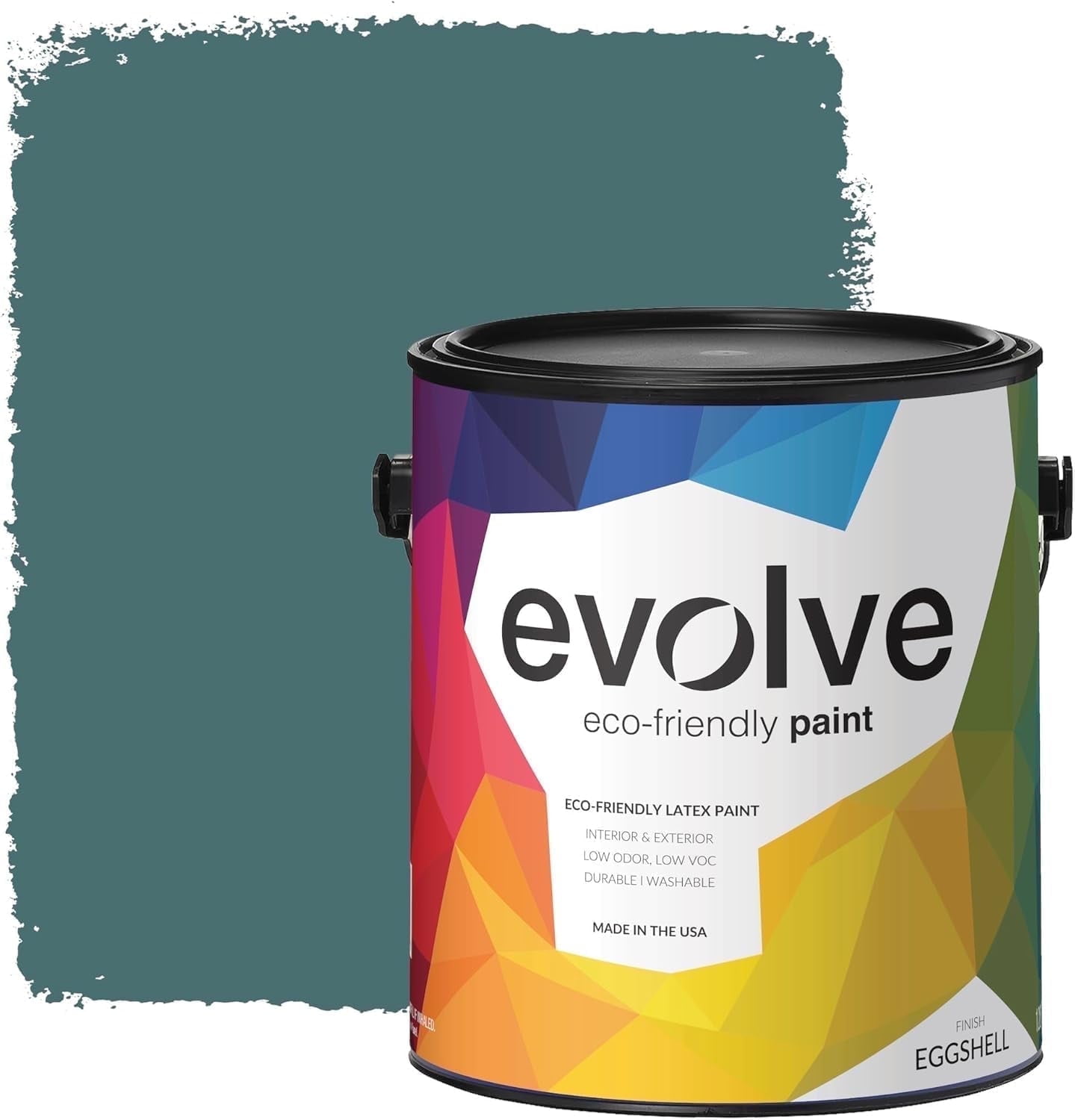 Evolve Eco-Friendly Eggshell Acrylic Latex Paint and Primer, One Coat ...