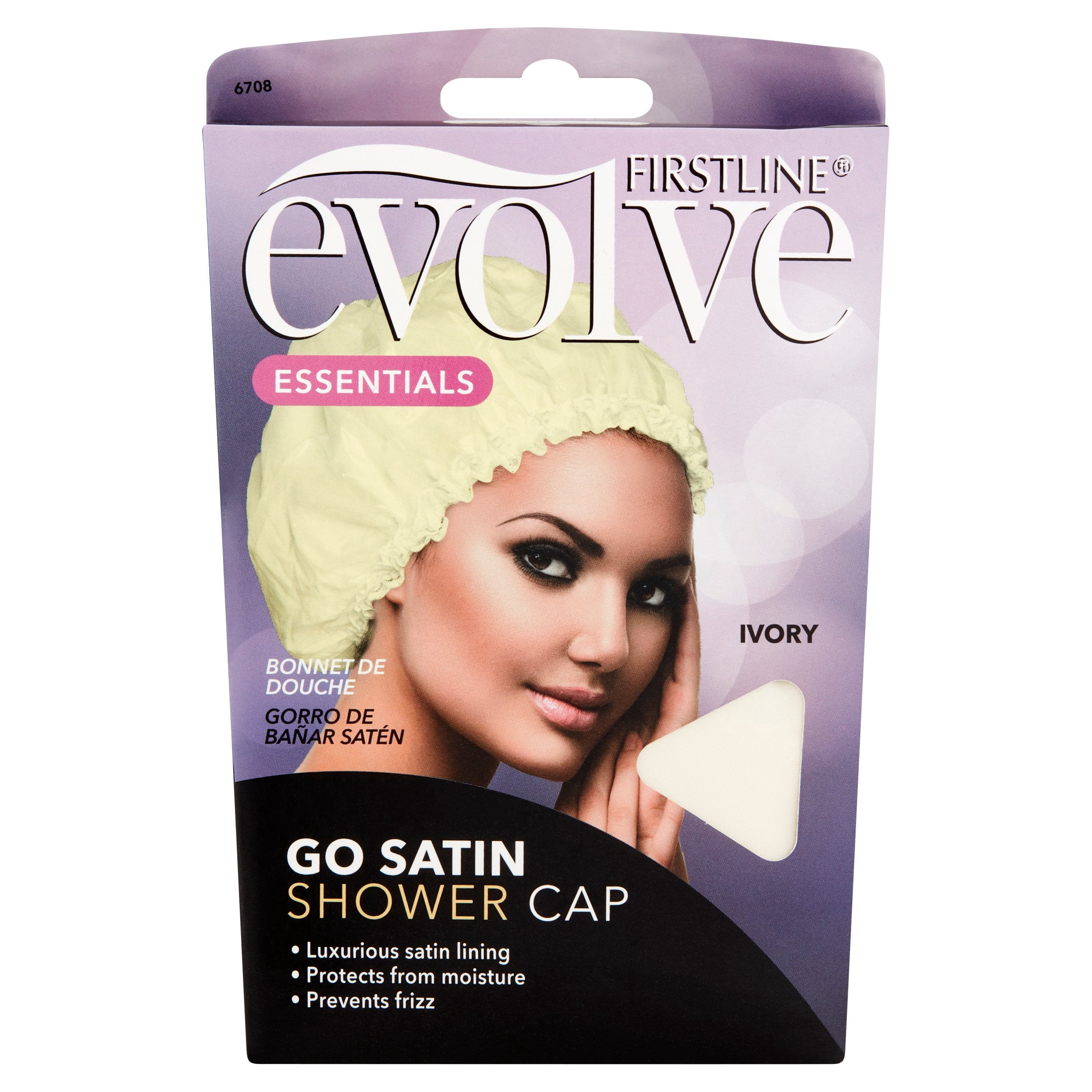 Evolve Go Satin Shower Cap, Ivory - Walmart.com