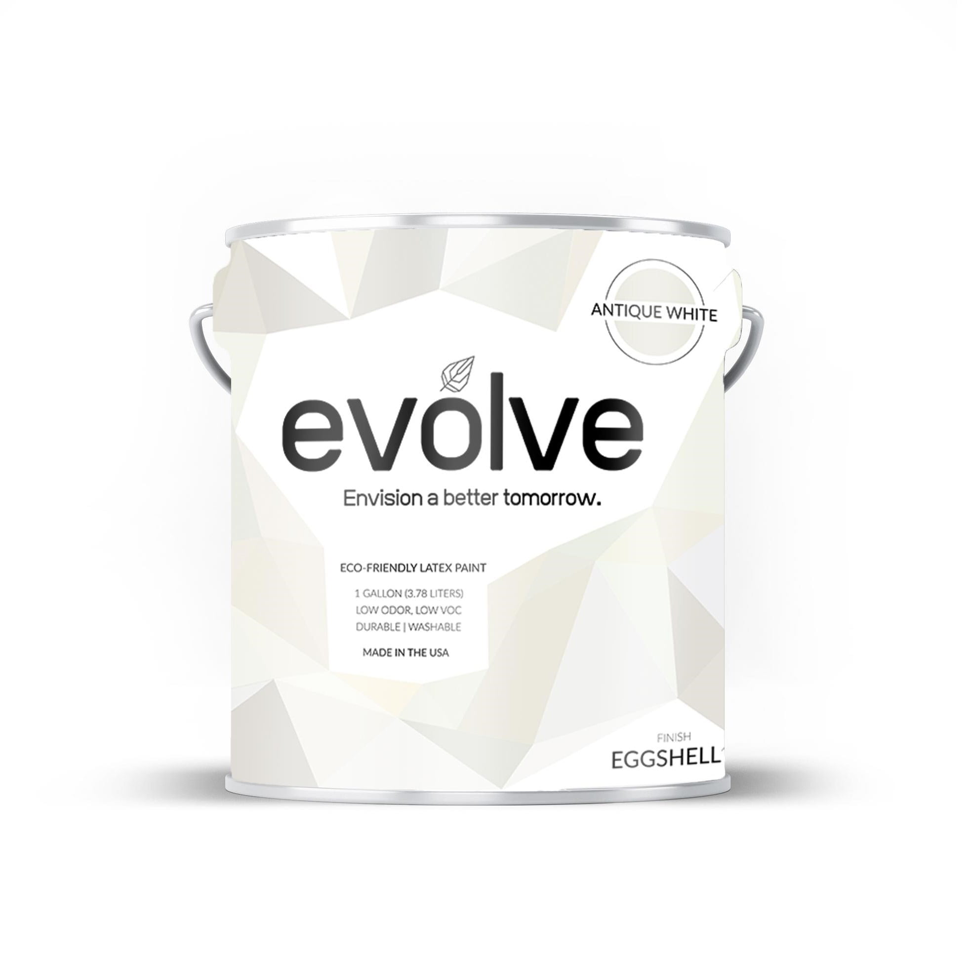 Evolve Interior Exterior Latex Eggshell Finish Antique White (1G) - Walmart.com
