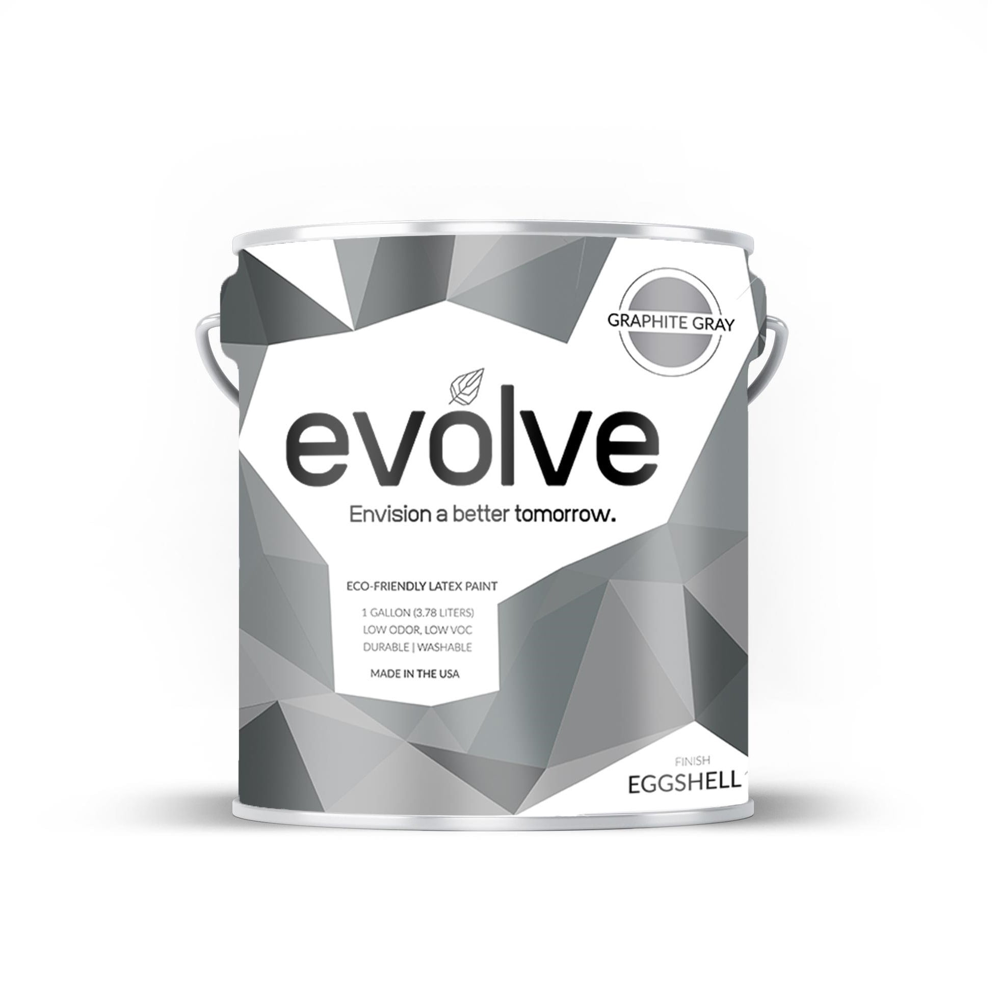 Evolve Interior Exterior Latex Eggshell Finish Graphite Gray (1G ...