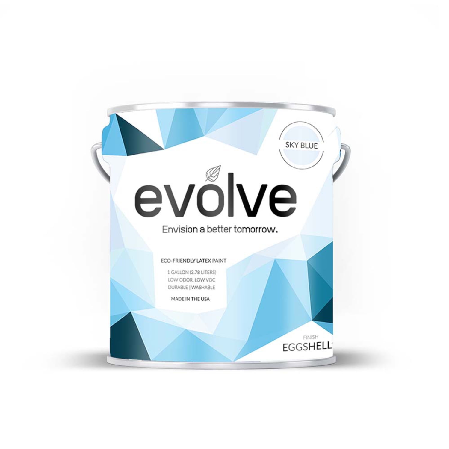 Evolve Paint & Primer Sky Blue: Indoor & Outdoor Latex Eggshell Finish (1 Gallon) - Walmart.com