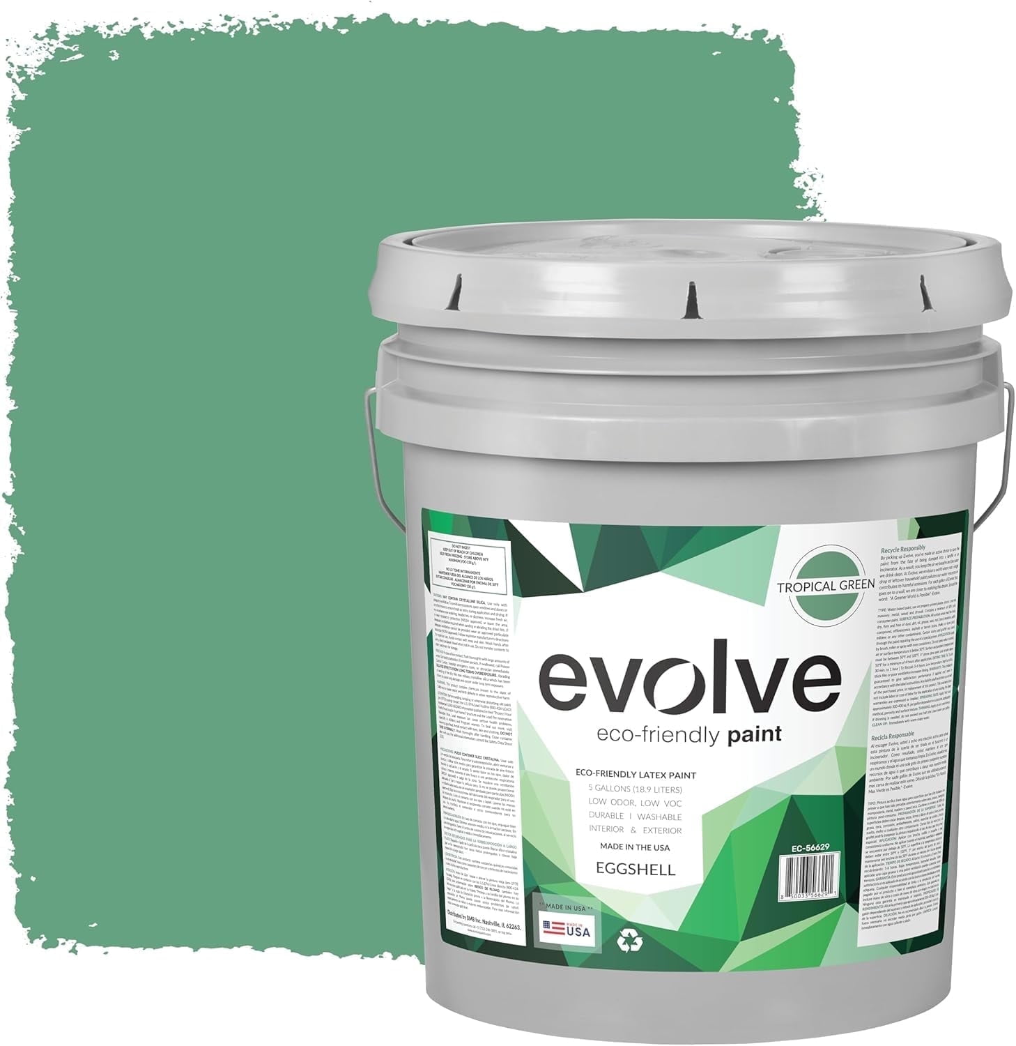 Evolve Latex Paint and Primer, Interior and Exterior Paint, Eggshell ...