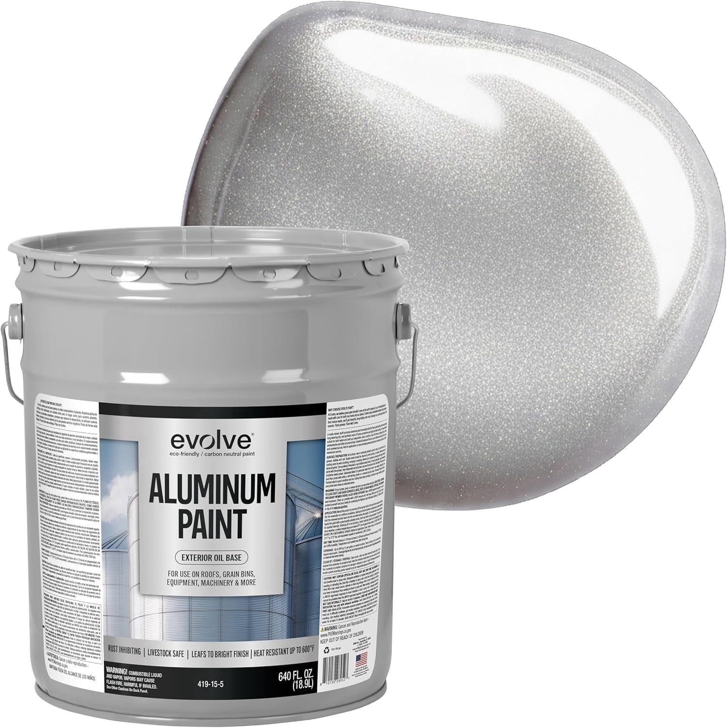 Evolve Oil-Based Aluminum Paint, Rust-Resistant Exterior Paint ...