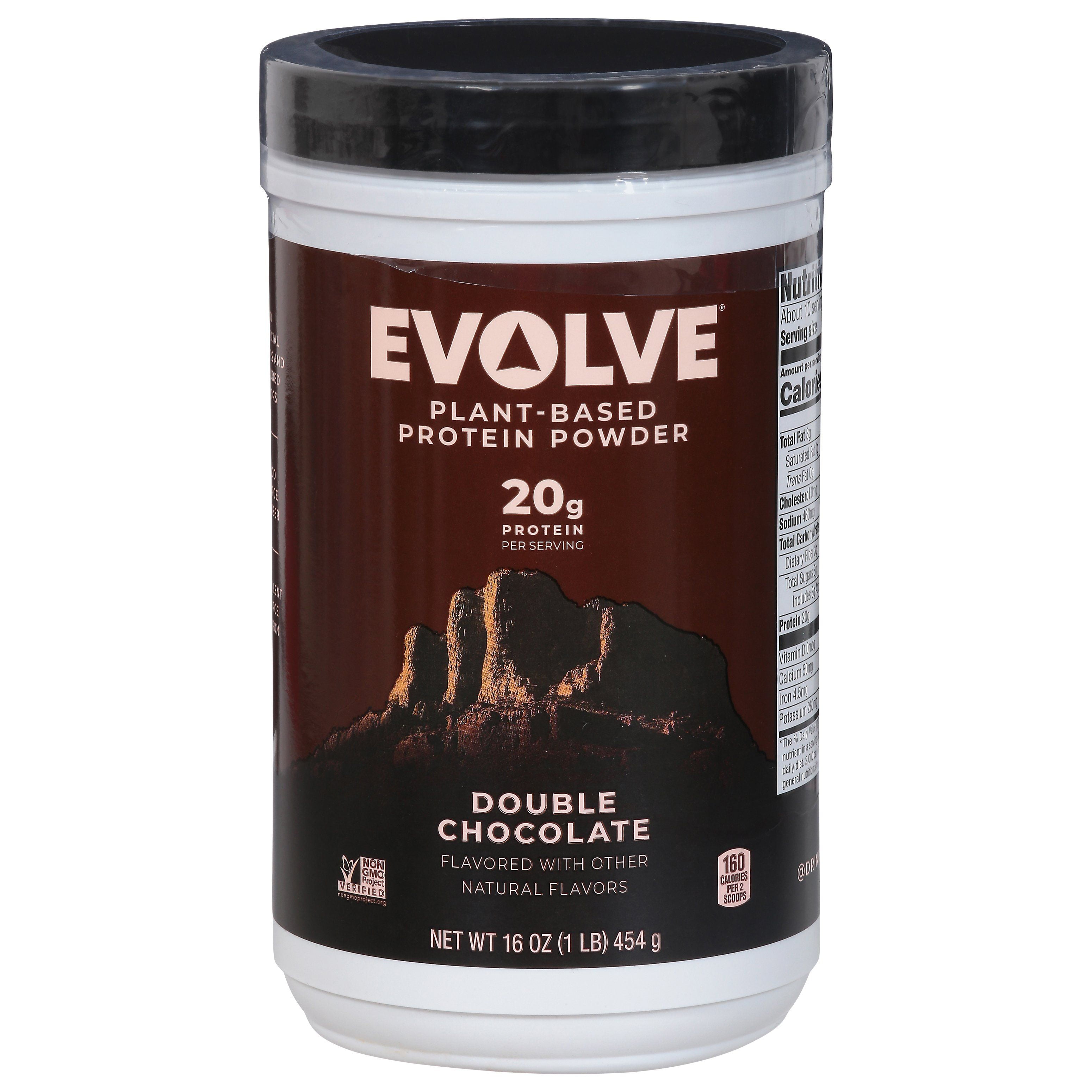 Evolve Plant-Based 20g Protein Powder - Double Chocolate - 16 oz ...