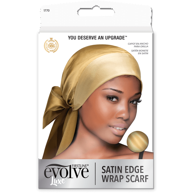 Evolve Satin Edge Wrap Scarf, Gold, 1 Count - Walmart.com