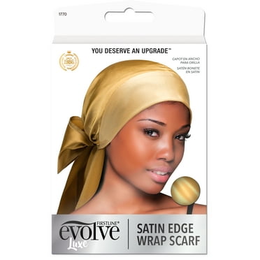 Evolve Fabric Head Wrap Scarf, Versatile Styling, Black, 1 Count ...