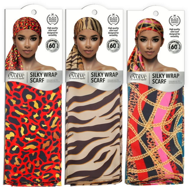 Evolve Silky Wrap Scarf, Assorted - Walmart.com