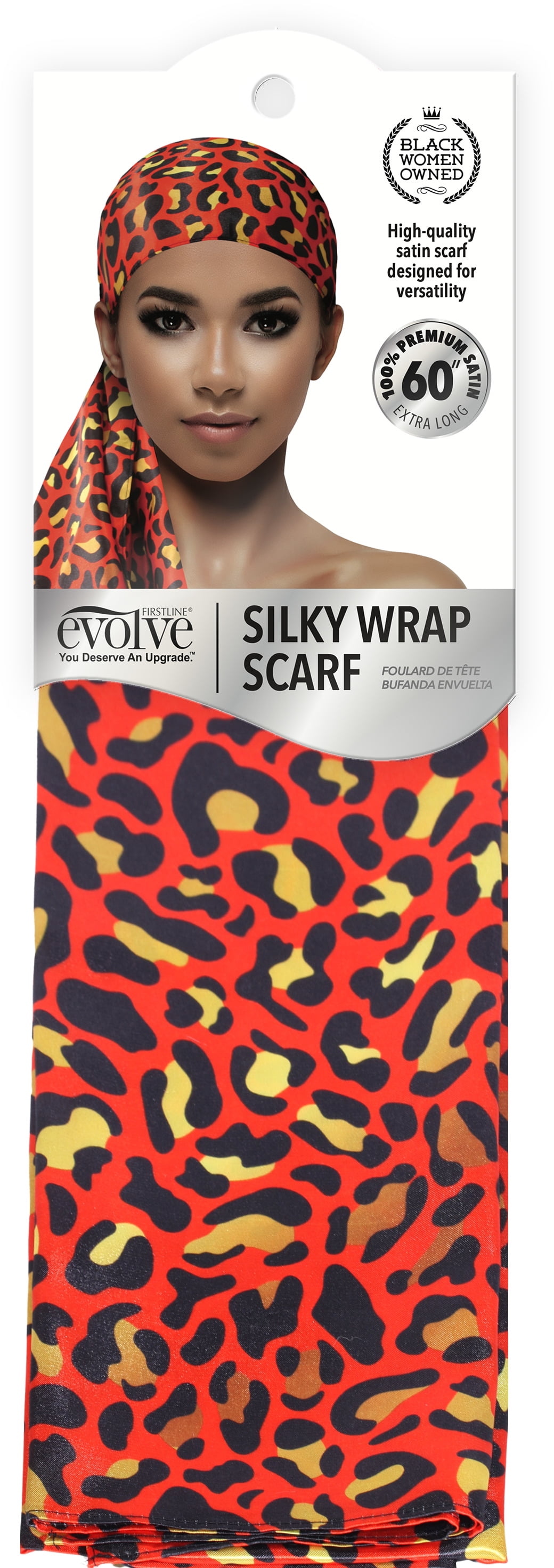 Evolve Silky Wrap Scarf Leopard - Walmart.com
