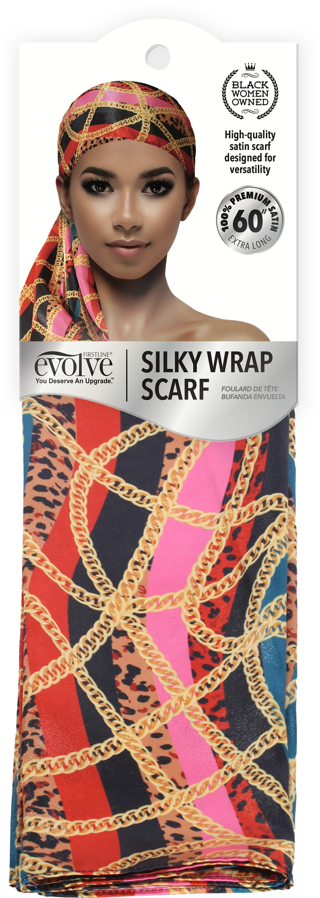 Evolve Silky Wrap Scarf Multicolor Status - Walmart.com